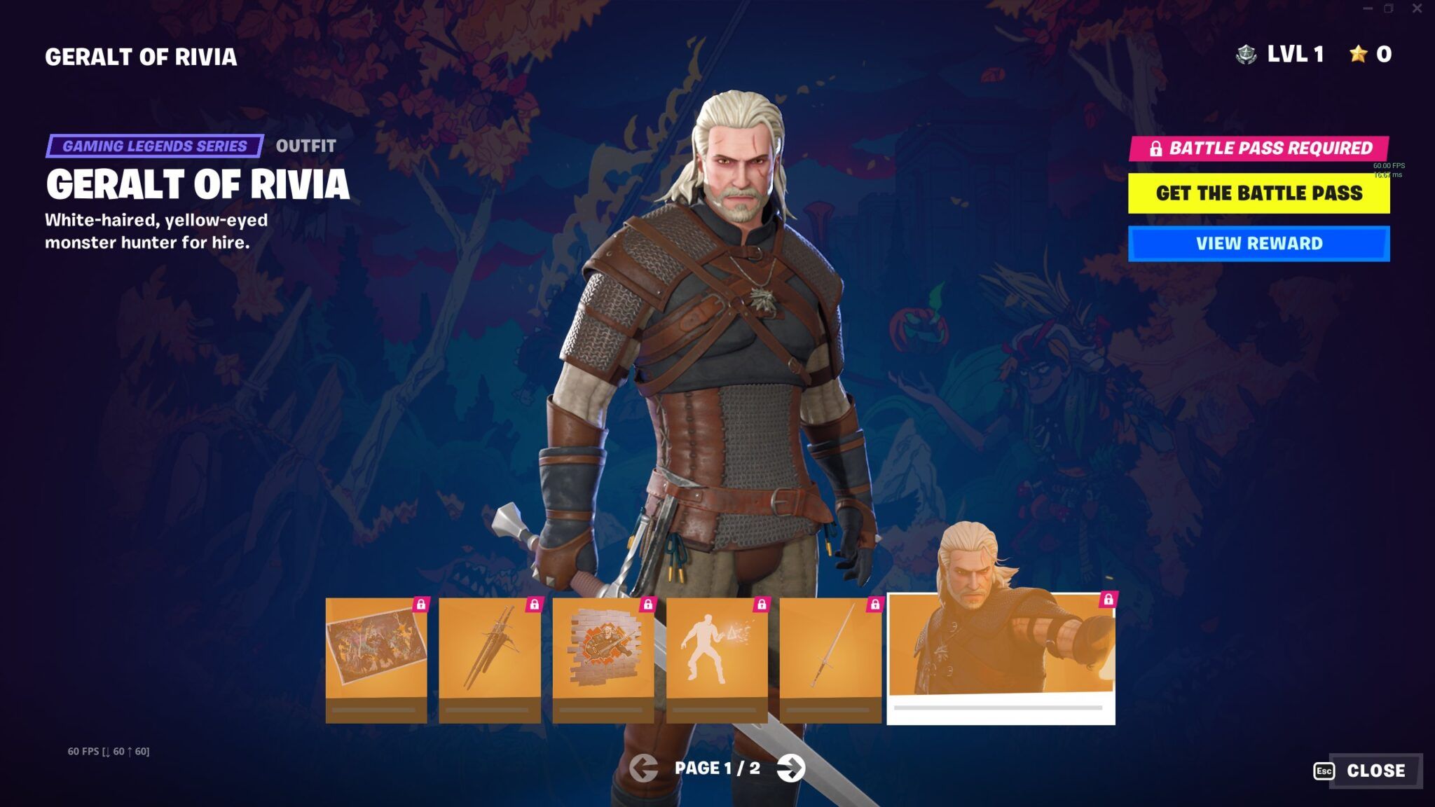 Fortnite x The Witcher Collaboration - Skin, Weapons, Sign, and More ...