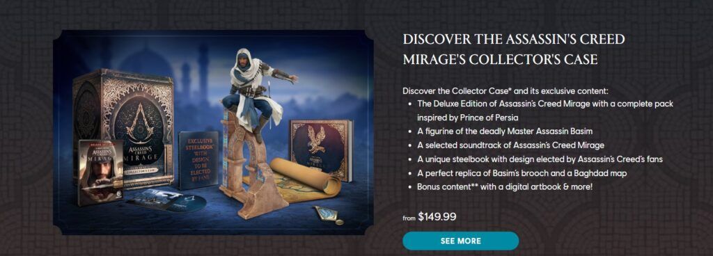 Assassin's Creed: Mirage Collector's Edition, Price, Release Date and ...